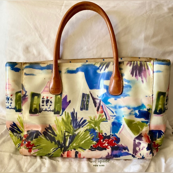 kate spade | Bags | Vintage Kate Spade Limited Edition Tropical Print ...